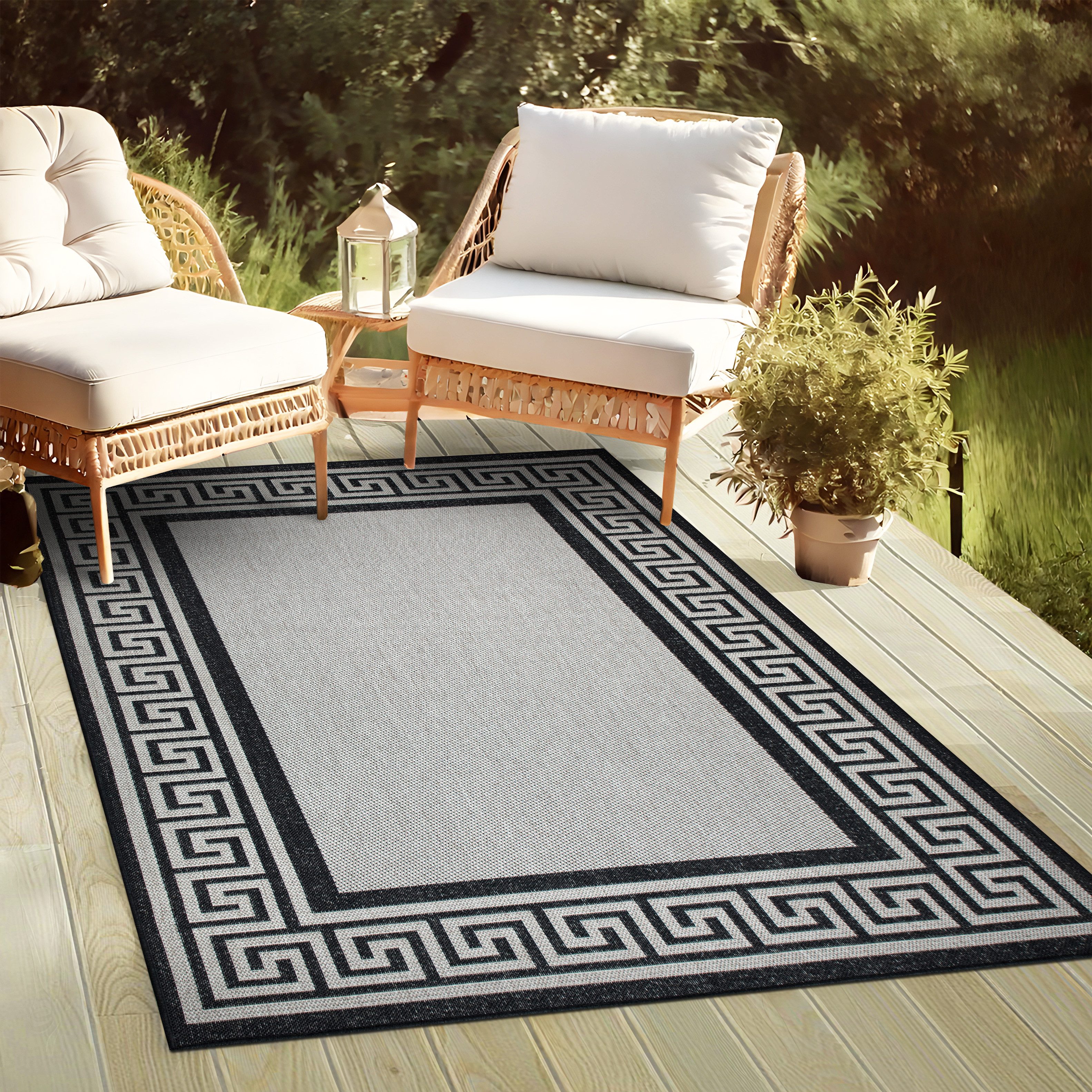 Oku Tex Outdoorteppich Plutus In And Outdoor Teppich Flachgewebe